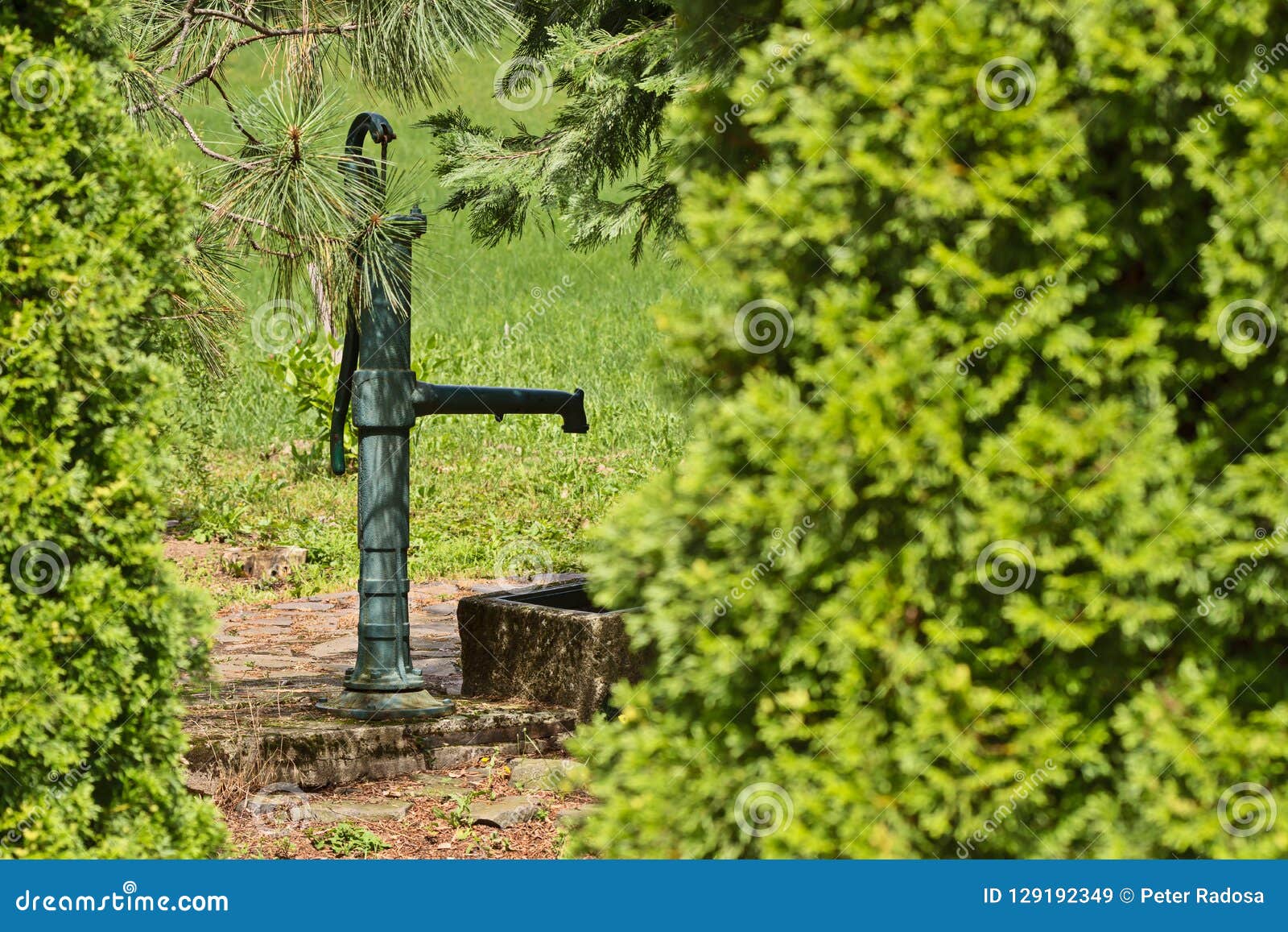 Water well in the park stock image. Image of agricultural - 129192349