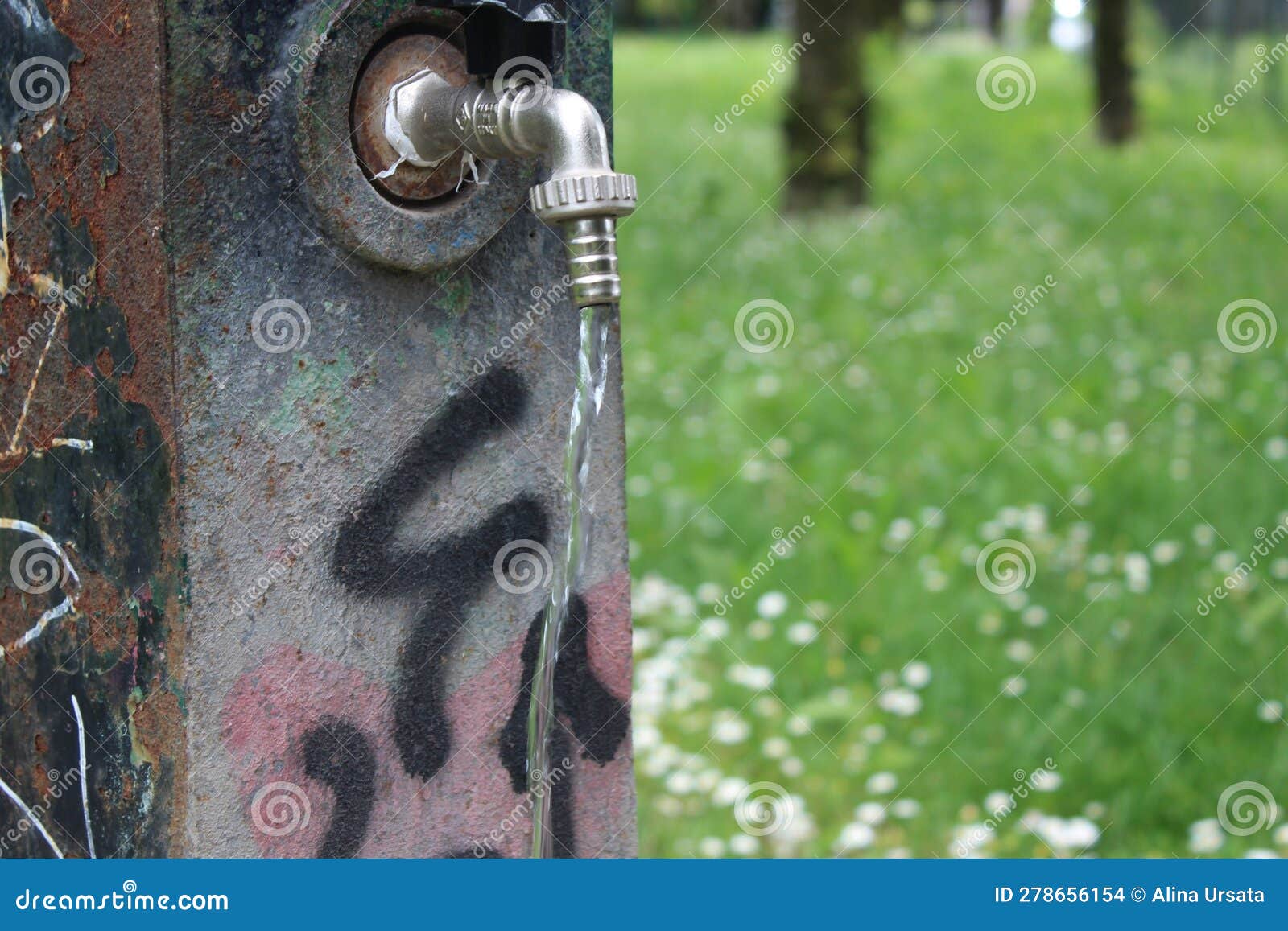 Water well stock photo. Image of metal, green, equipment - 278656154