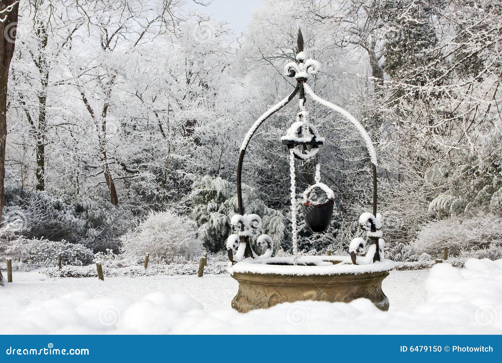 Water well in snow stock photo. Image of water, hoar, december - 6479150