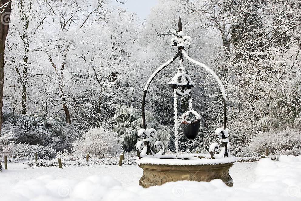 Water well in snow stock photo. Image of water, hoar, december - 6479150