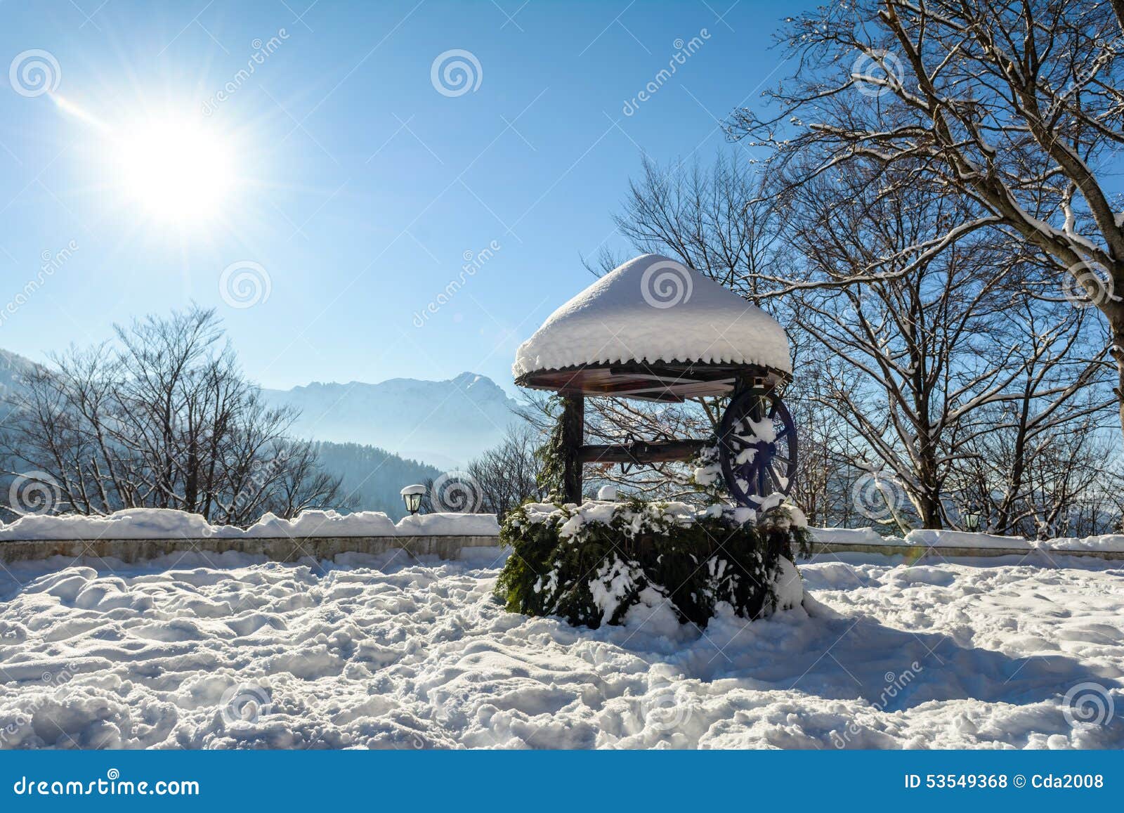 Water Well stock photo. Image of water, romania, snow - 53549368