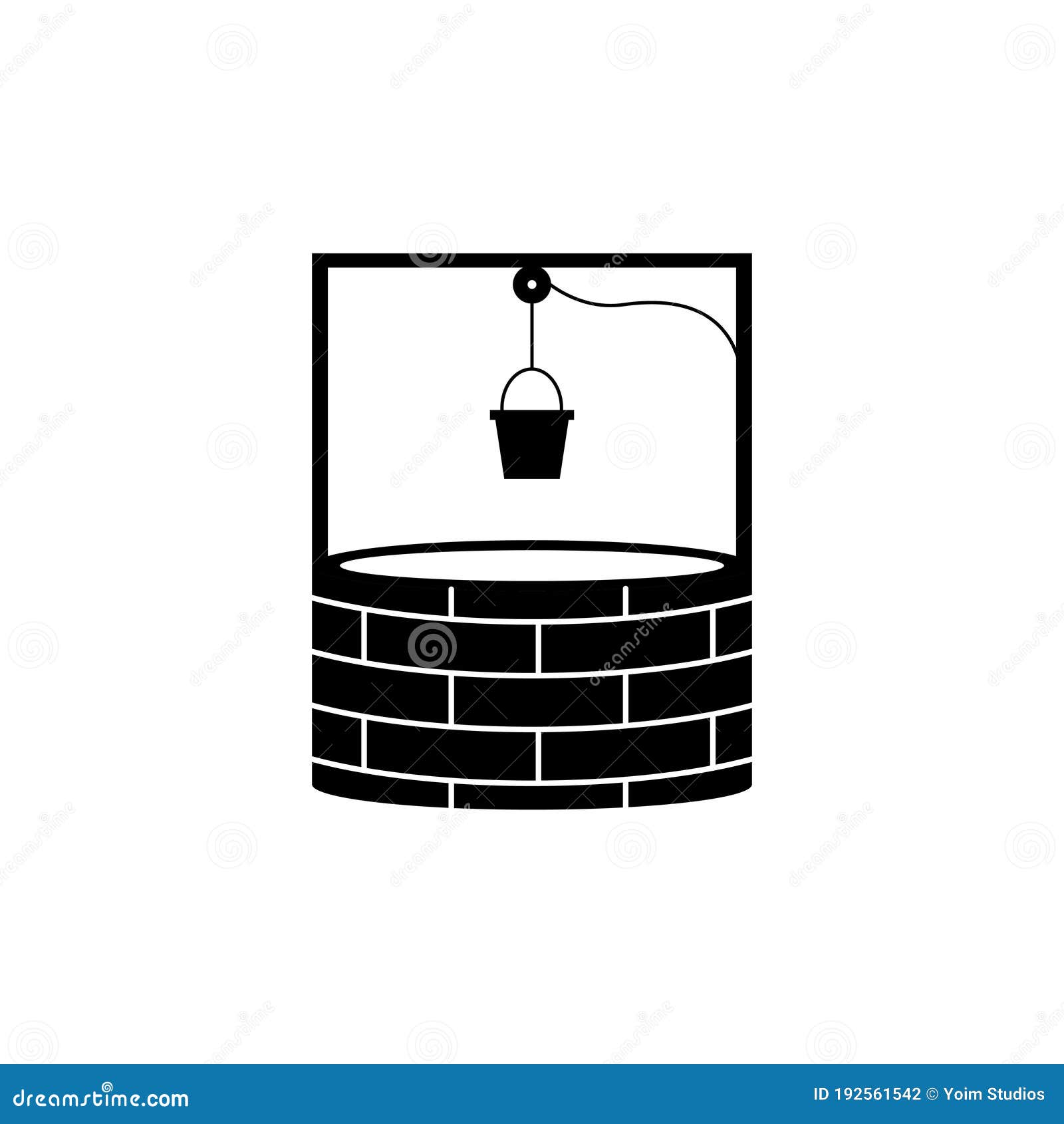Water Well Vector Logo Icon Design Template Illustration Stock ...