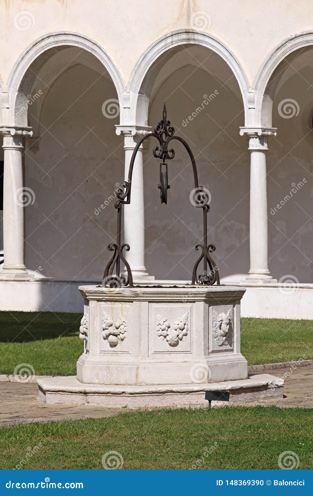 Water Well Venice stock photo. Image of medieval, grass - 148369390