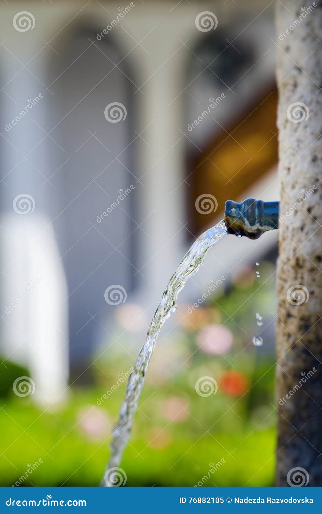 Wellspring With Clear Drinking Water In The Forest. A Pure, Fresh ...