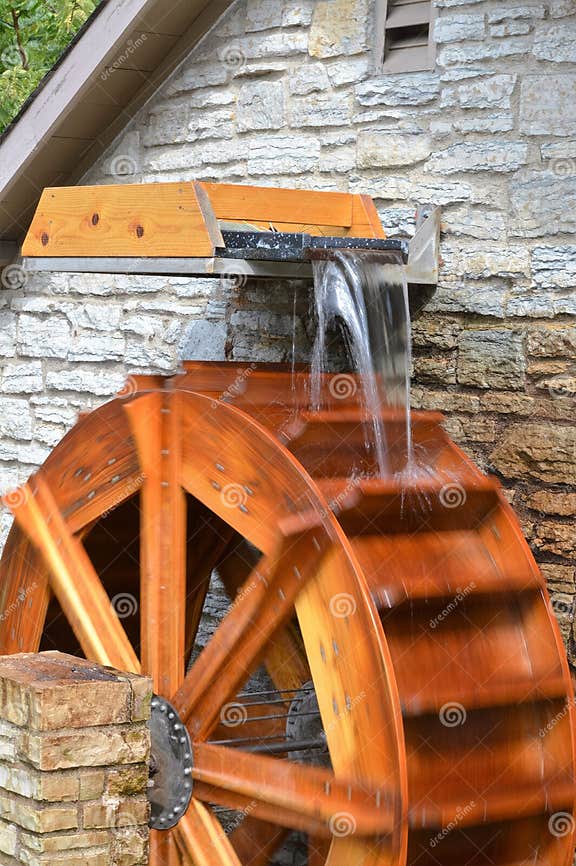 A Water Wheel on a Building Stock Image - Image of blur, exploration ...