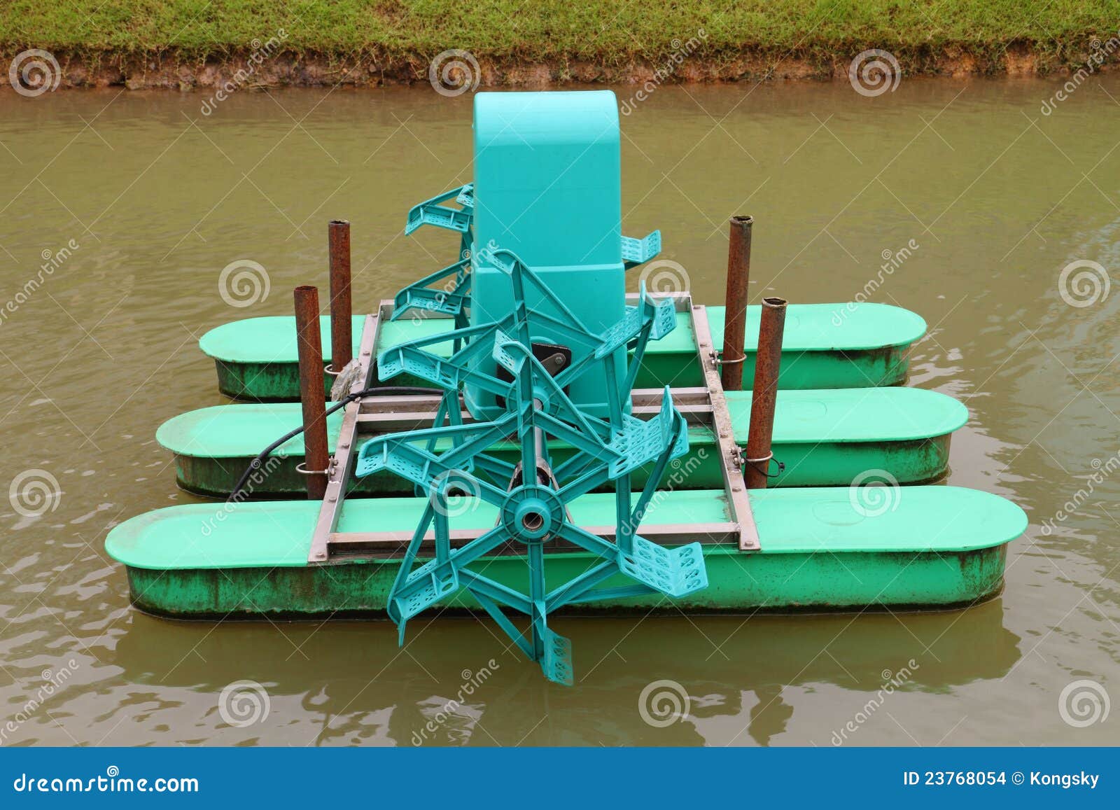 Water Wheel Floating On The Canal Stock Photography | CartoonDealer.com ...