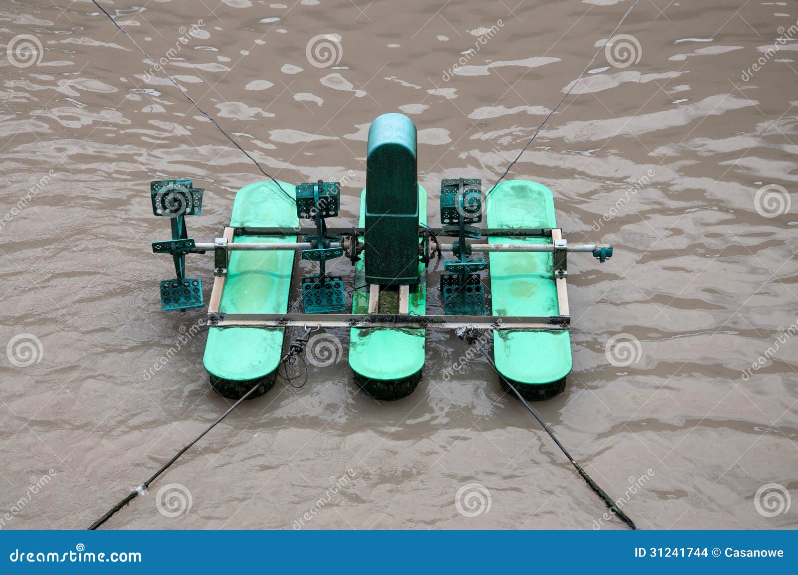 A Water Wheel Floating on the Canal Stock Photo - Image of primitive ...