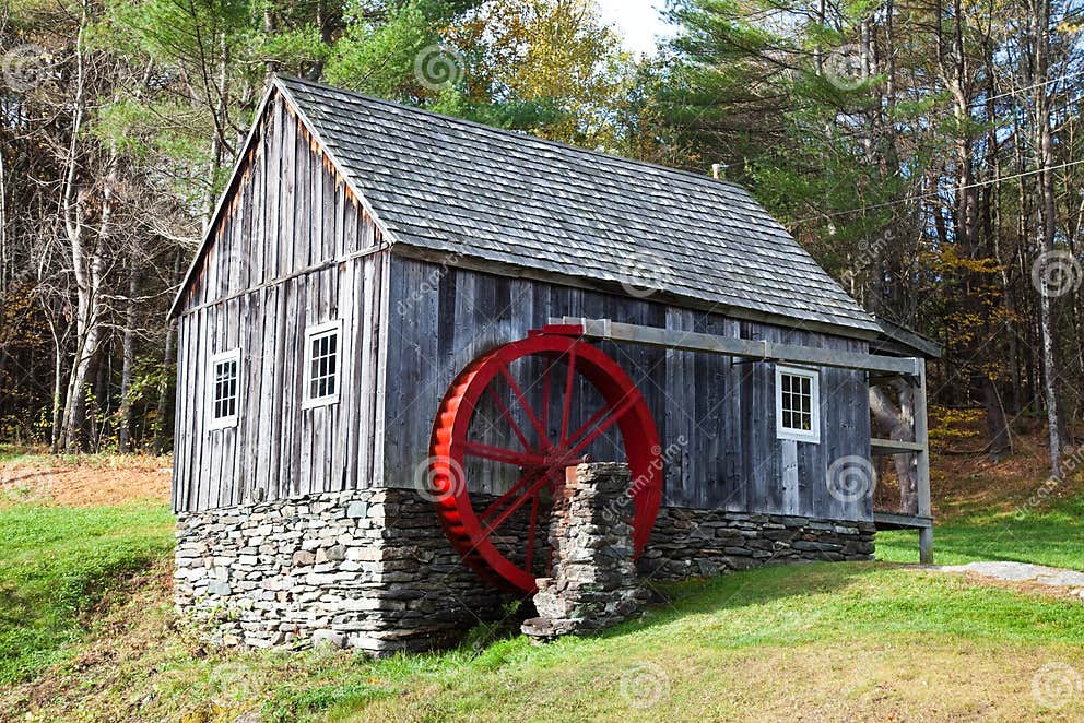 Water Wheel Mill stock image. Image of structure, stone - 11313751