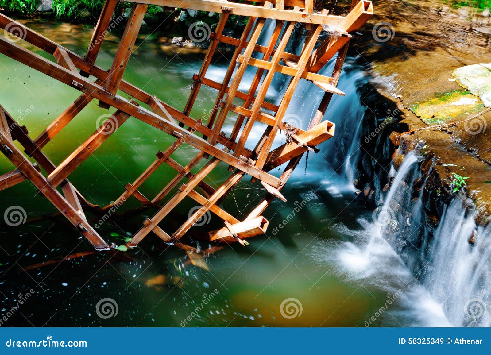 Water wheel stock image. Image of splashing, water, fuel - 58325349