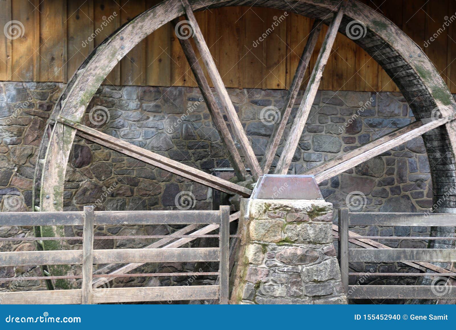 This is a Working Water Wheel at the the Park. Stock Photo - Image of ...