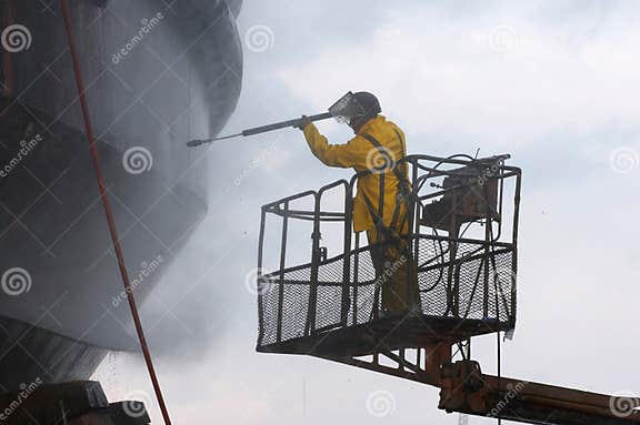 Water work stock image. Image of worker, clean, wash, work - 843035