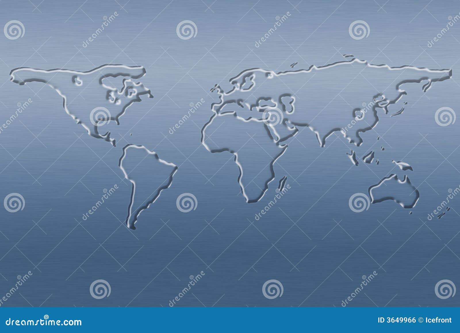 Water world map stock illustration. Illustration of metallic - 3649966