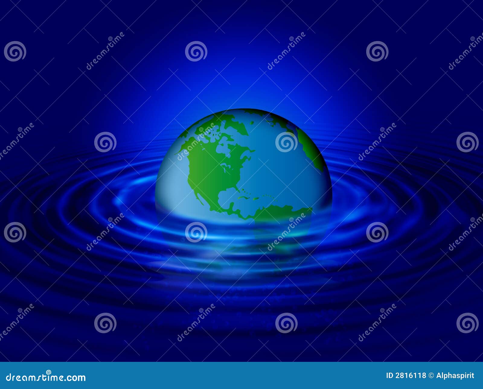 Water world ripple stock illustration. Illustration of blue - 2816118