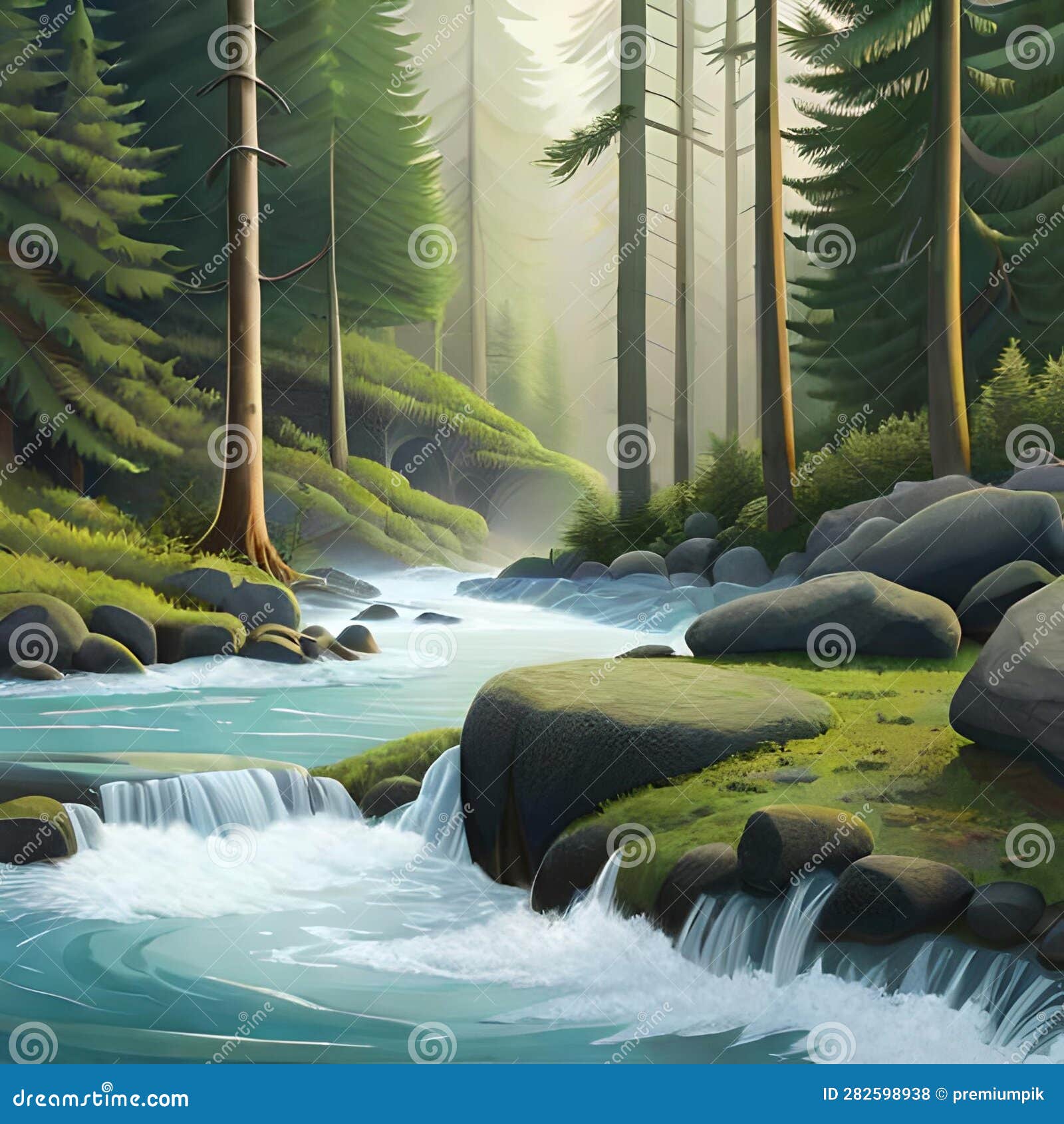 Amazing Waterall Stock Illustrations – 1 Amazing Waterall Stock ...