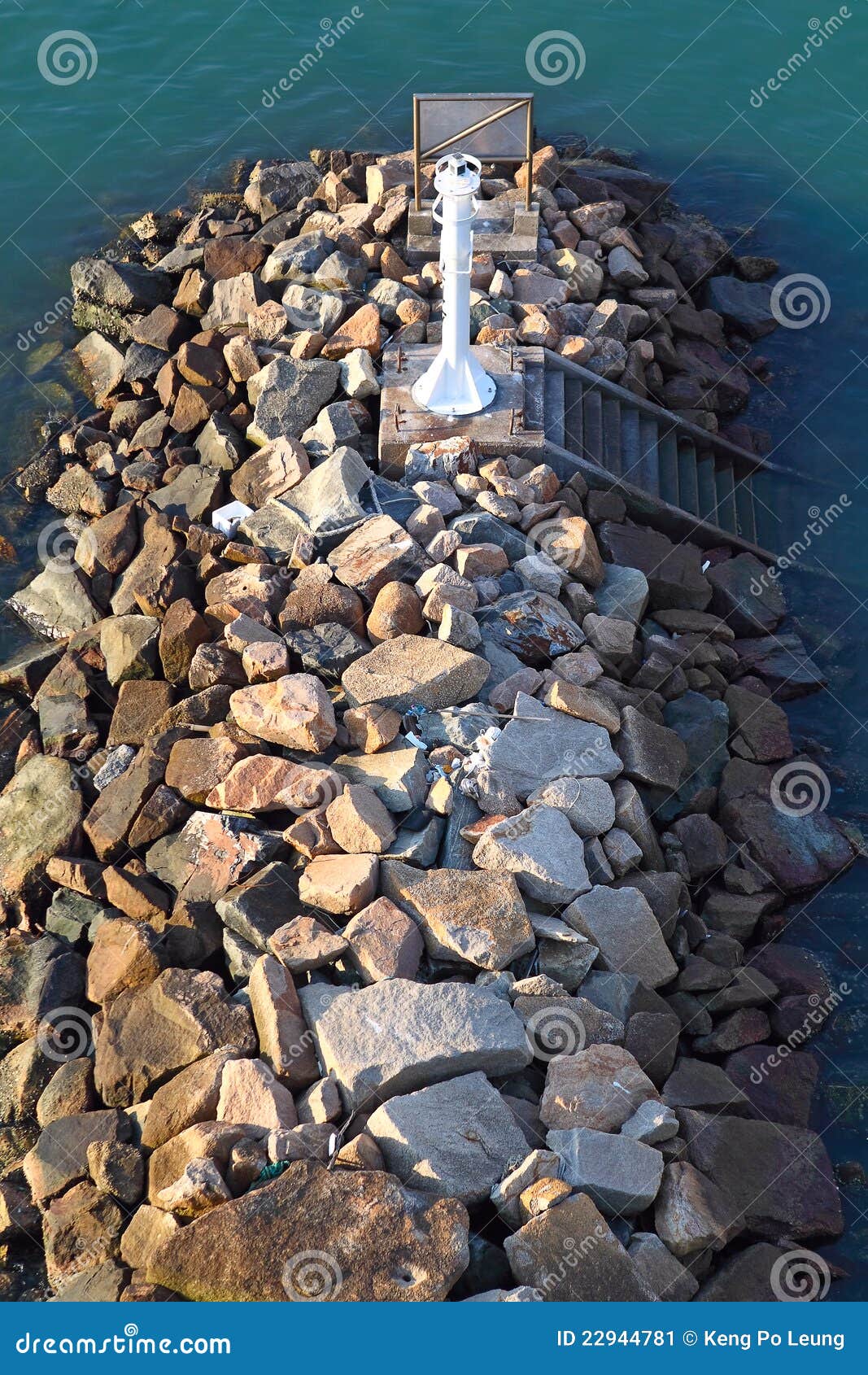 Waterbreak stock image. Image of concrete, dock, harbor - 22944781