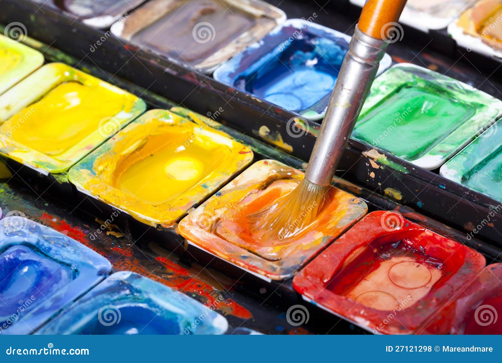 Watercolor stock photo. Image of coloring, childhood - 27121298