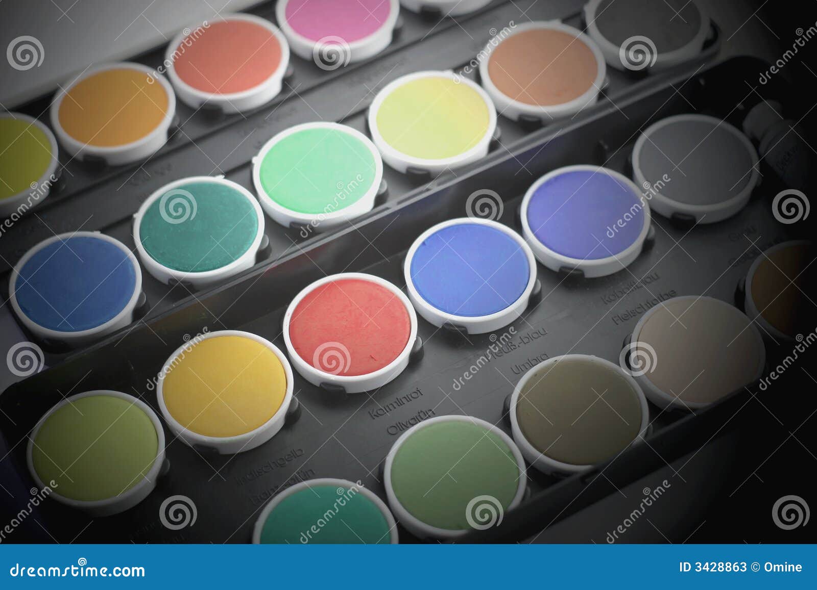 Watercolor stock image. Image of paints, colorful, artist - 3428863