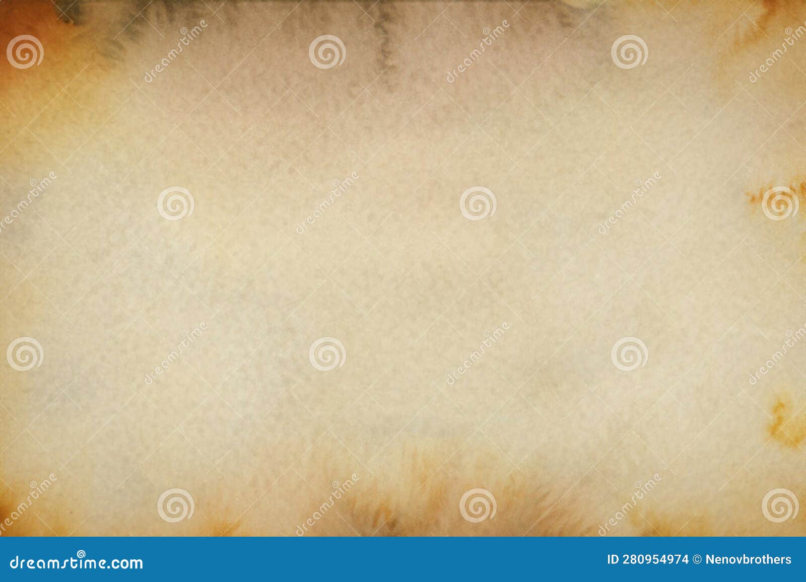 Watercolor Abstract Background on Old Paper Stock Photo - Image of ...