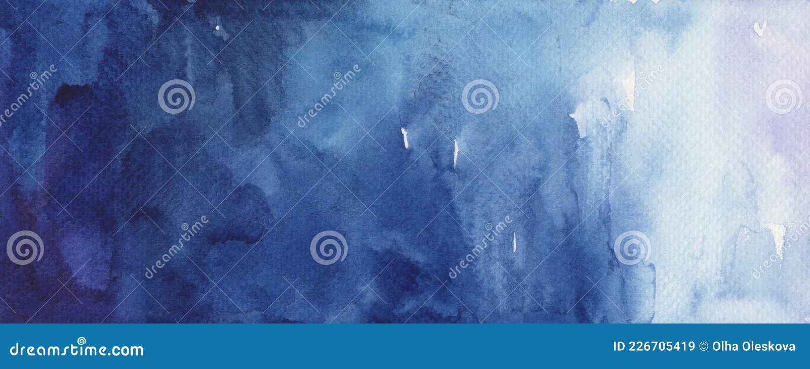 Watercolor Abstract Blue Gradient Background Stock Illustration ...