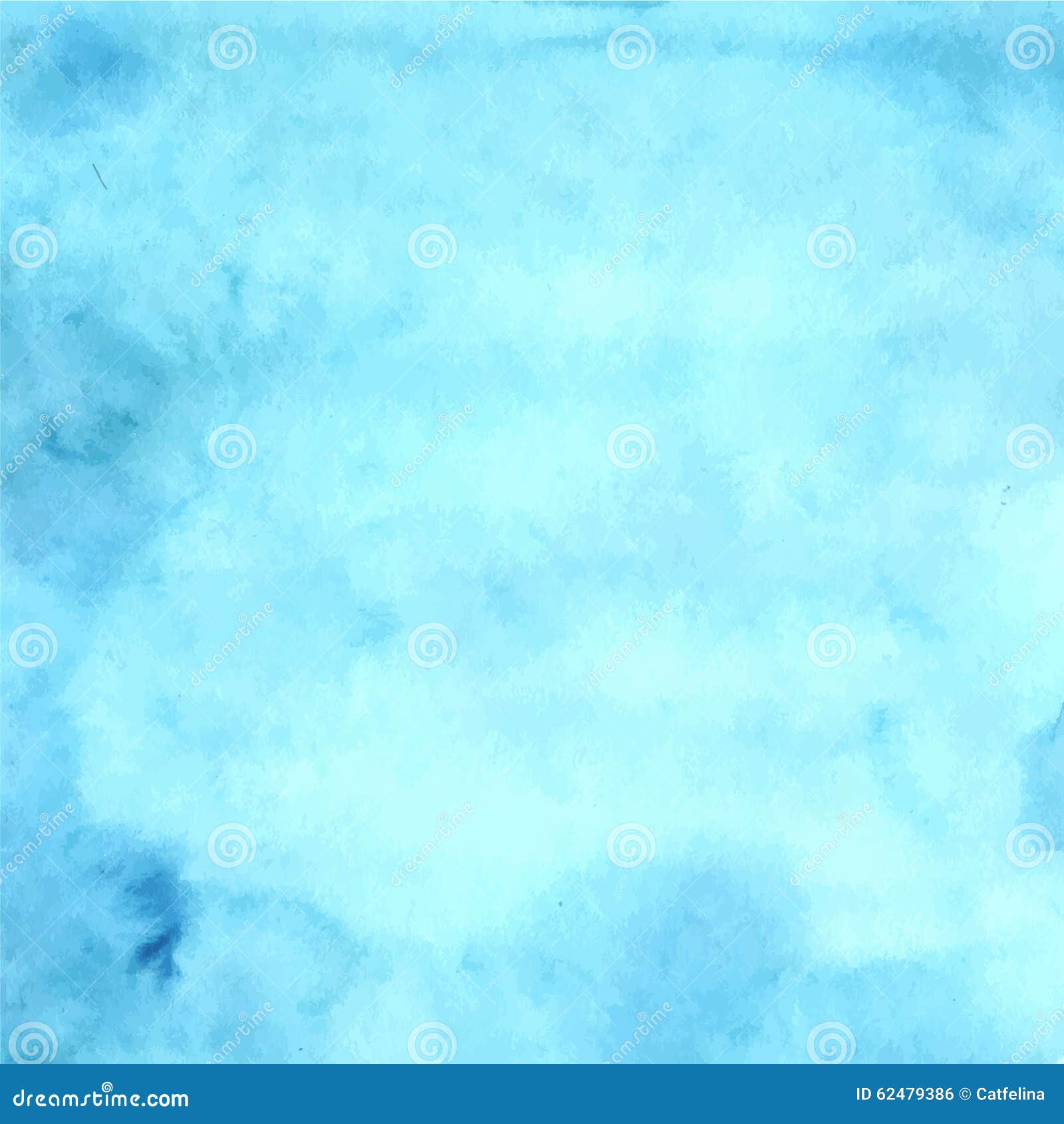 Watercolor Abstract Blue Hand Drawn Background. Stock Vector ...