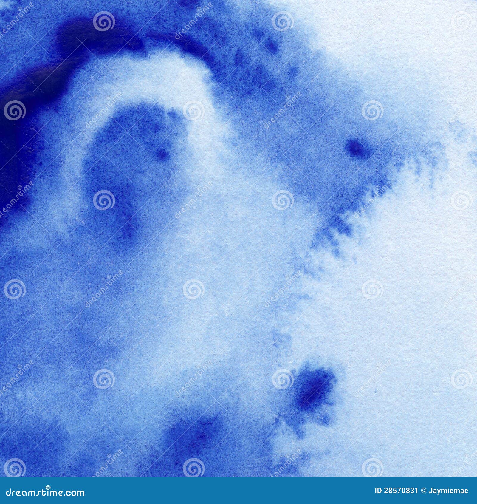 Watercolor Abstract Blue Wash Stock Image - Image of textured, textures ...