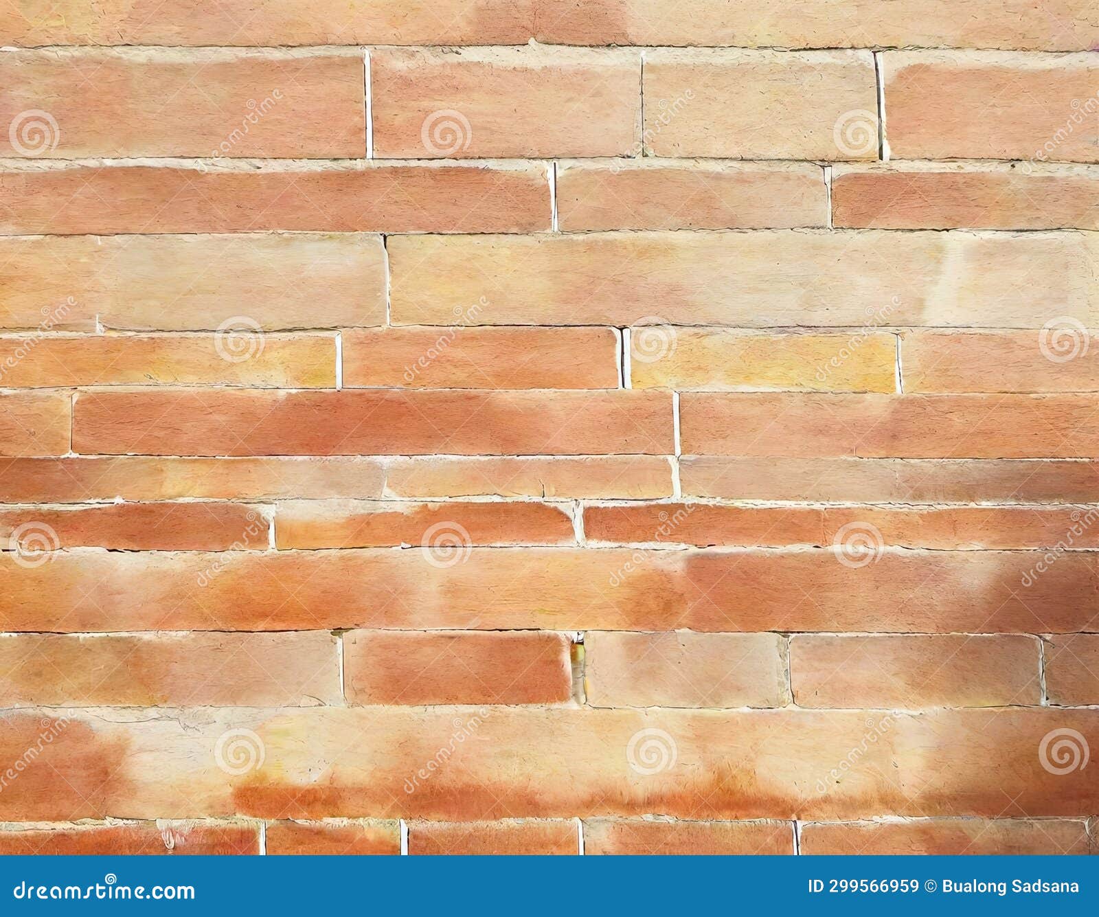 Watercolor of Abstract Brick Wall Stock Illustration - Illustration of ...