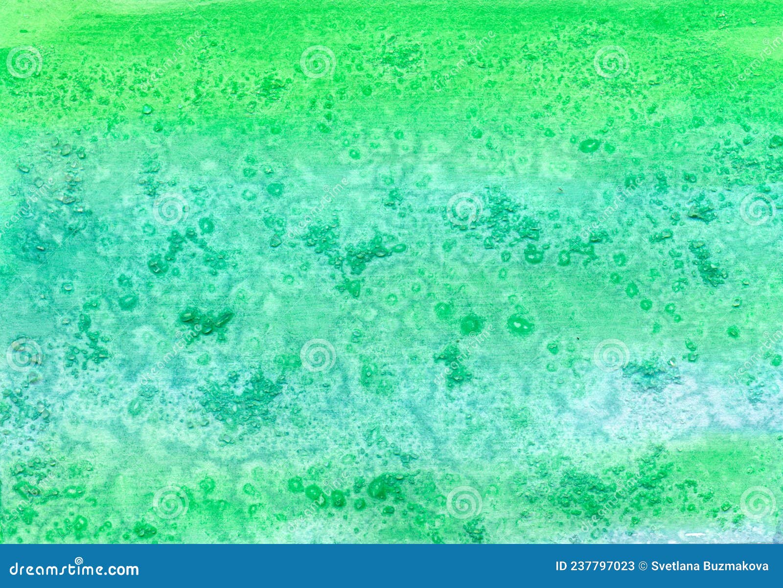 Watercolor Abstract Green Gradient Background. Original Texture and ...
