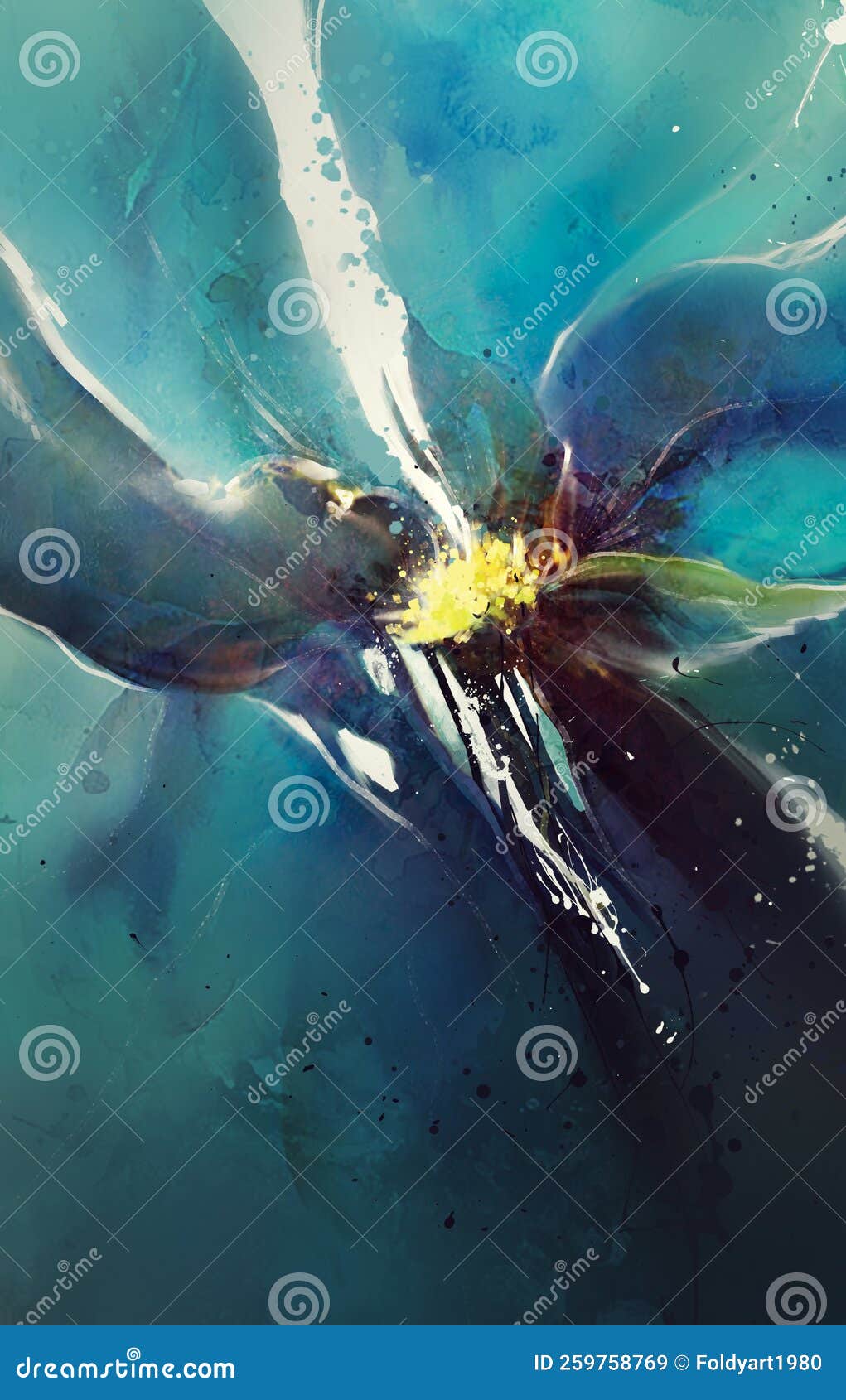 Abstract plants with spray stock illustration. Illustration of element ...