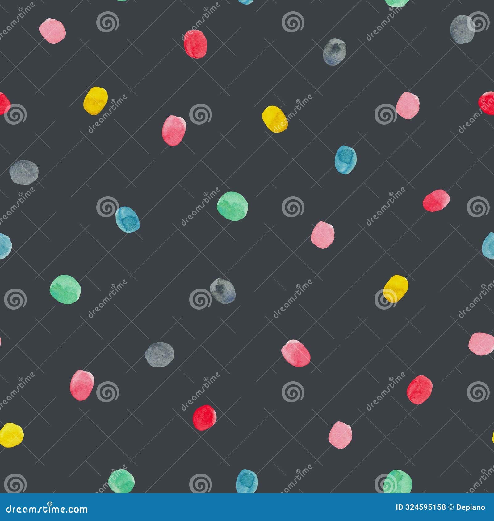 Abstract Polka Dot Textured Background In Rich Colors Filled With ...