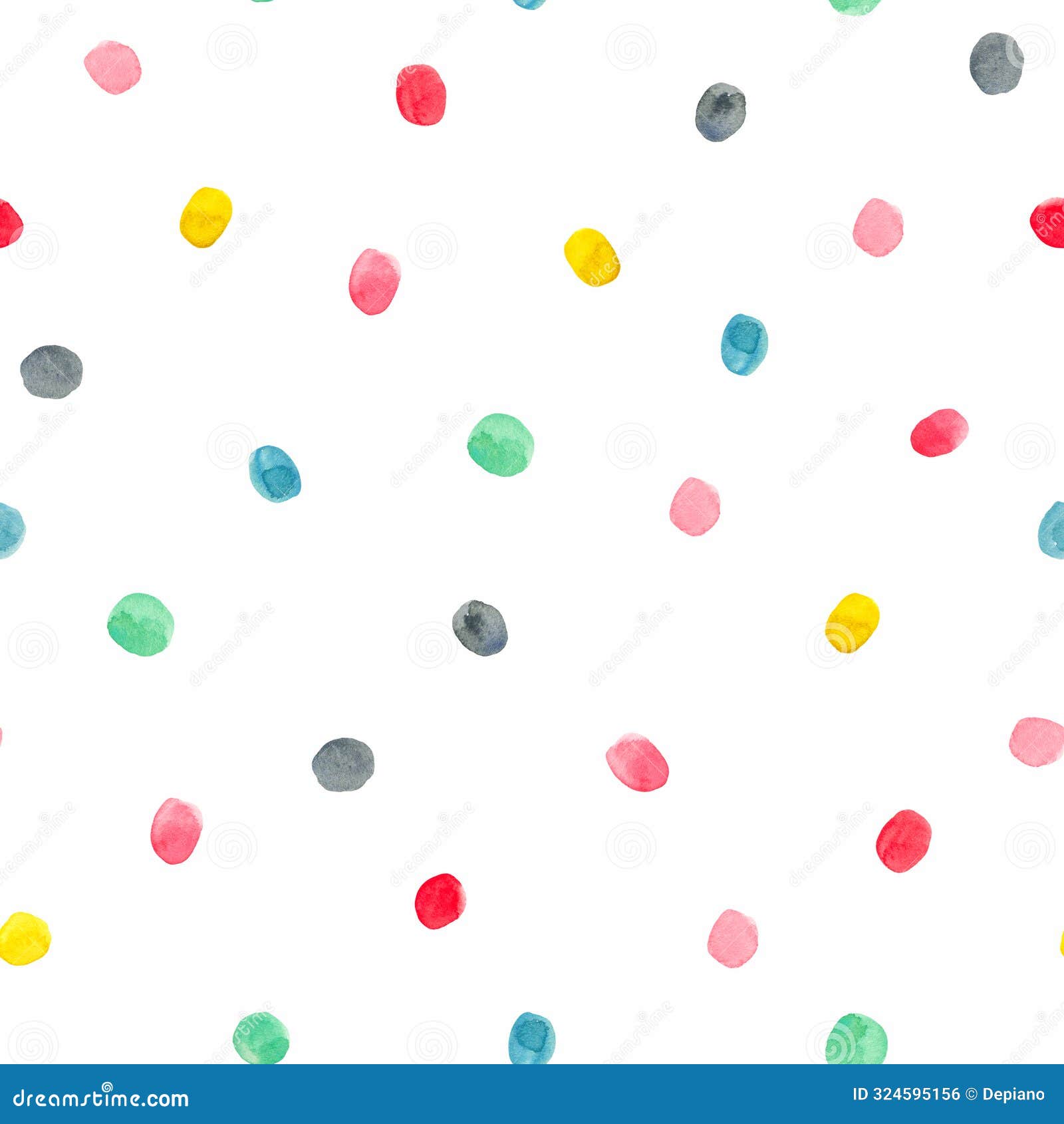 Abstract Polka Dot Textured Background In Rich Colors Filled With ...