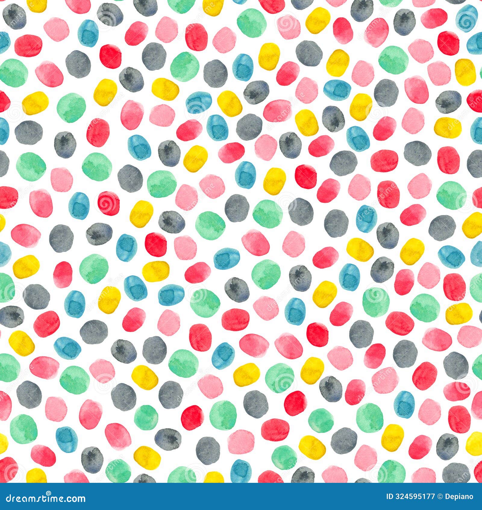 Abstract Polka Dot Textured Background In Rich Colors Filled With ...