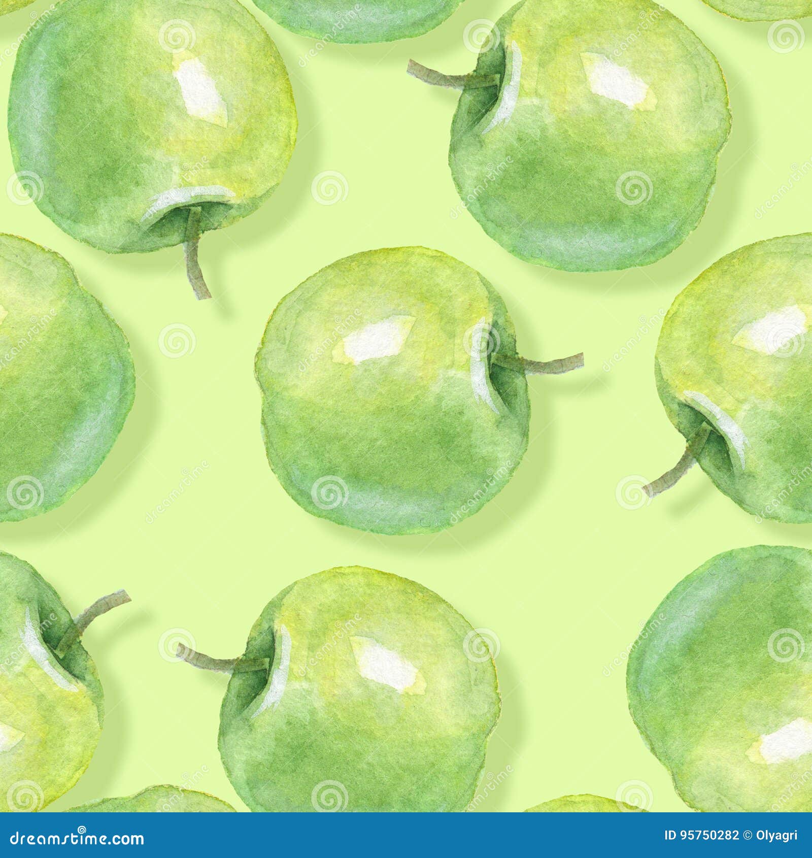 Apples Seamless Texture Apples Background Wallpaper Vector