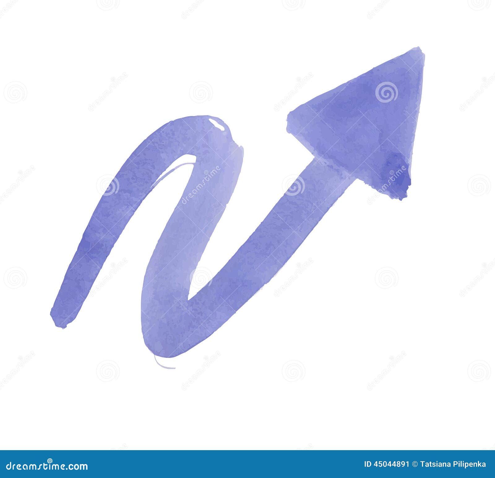 Watercolor arrow stock vector. Illustration of paint - 45044891