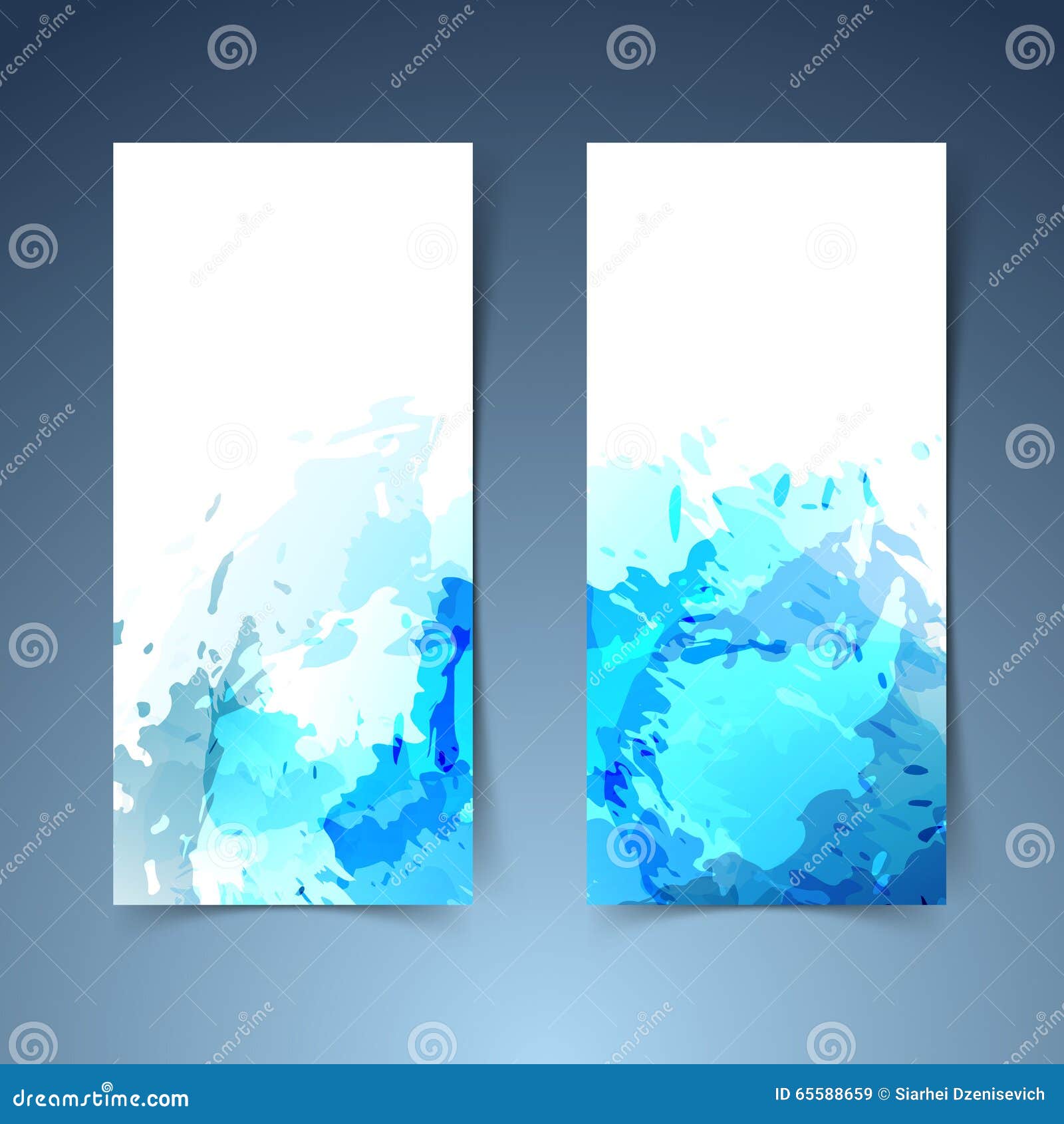 Watercolor Art Splatter Abstract Modern Banner Stock Vector ...