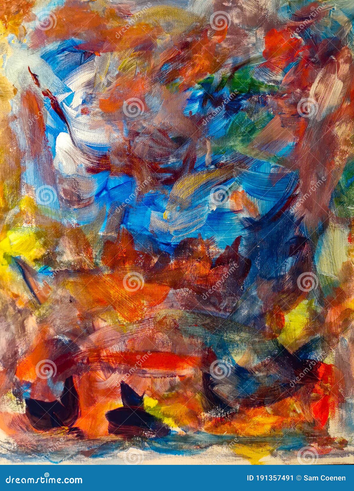 Watercolor Artwork Abstract Texture Wallpaper Design Screensaver Stock ...