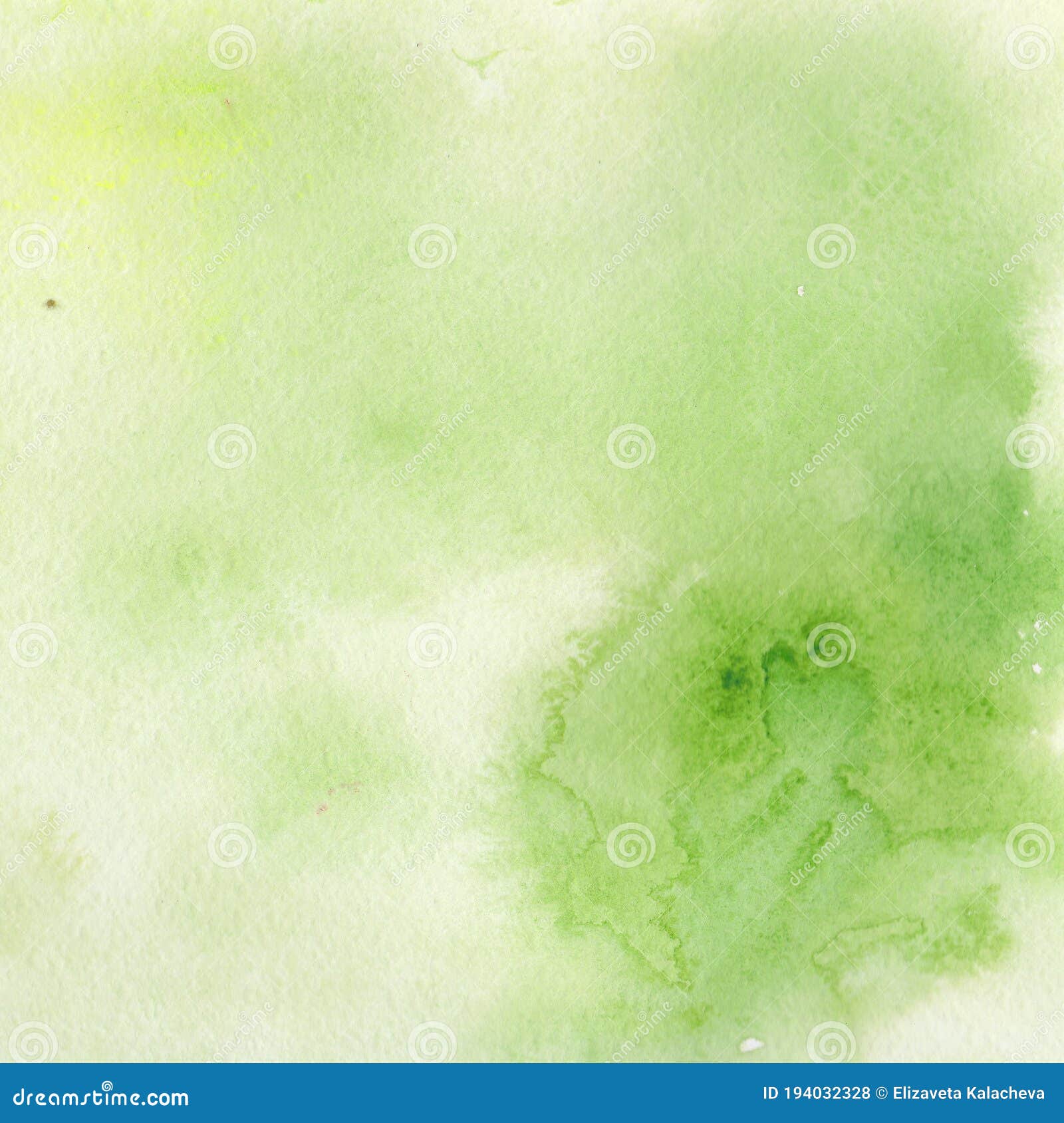 Watercolor Abstract Sap Green Splaches Background Stock Photography ...