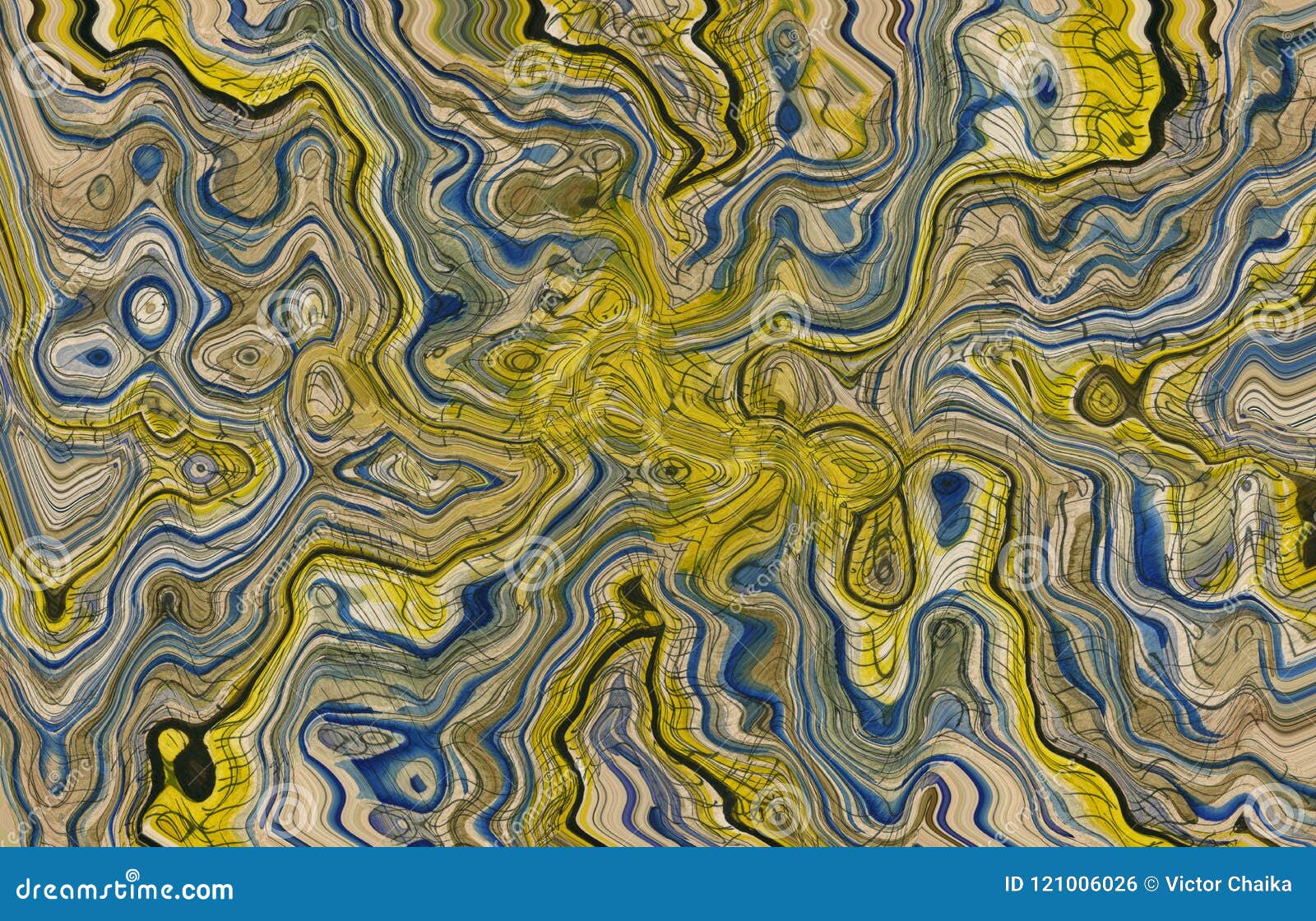 Watercolor Background. Magic Wood Texture Stock Illustration ...