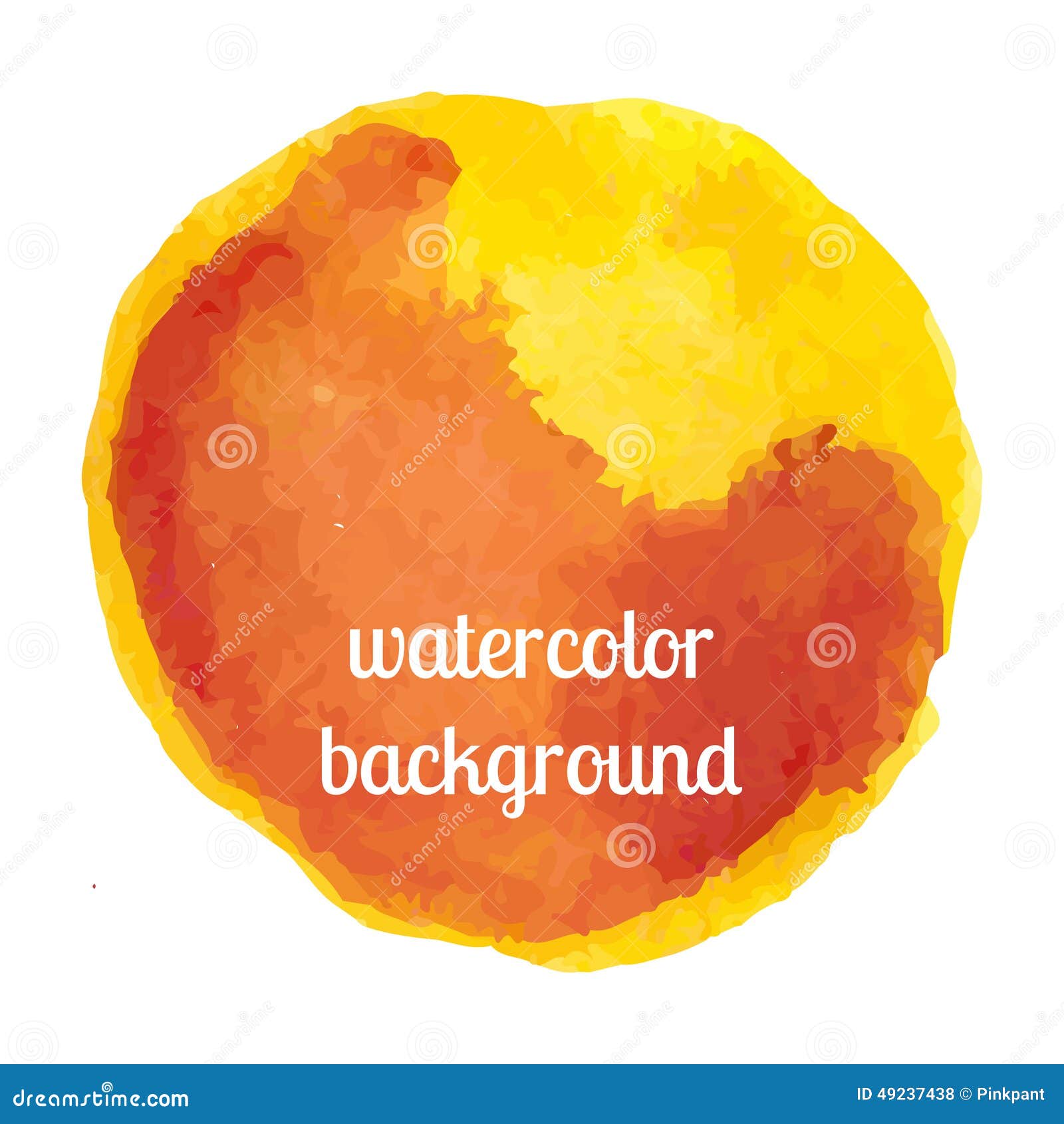 Watercolor Background Round , Round Background Stock Illustration ...