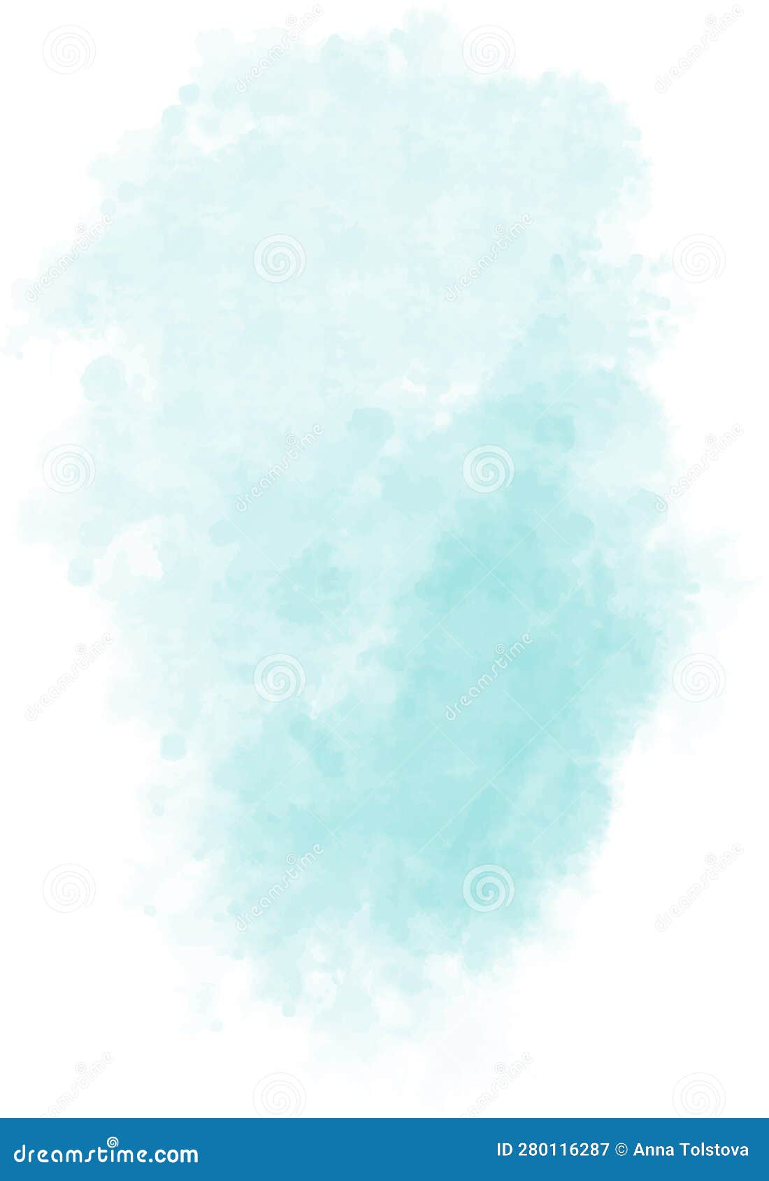 Watercolor Background, Stain of Blue Color. Stock Vector - Illustration ...