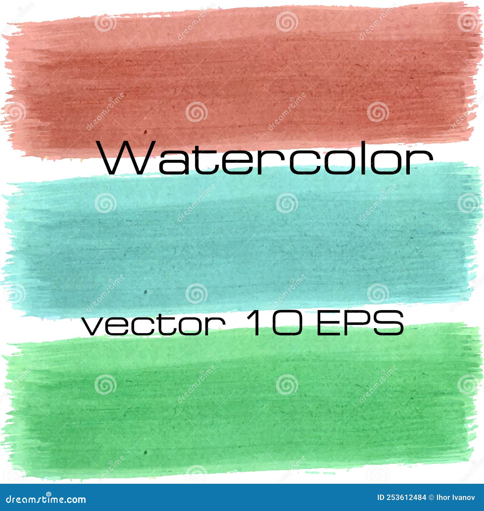 Watercolor Background for Text or Information Stock Vector ...