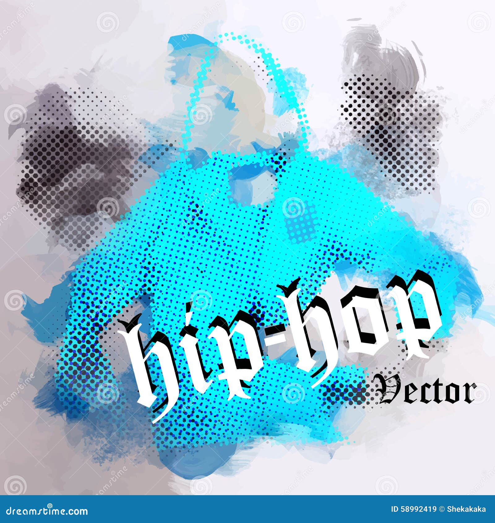 Watercolor Background Vector Drawing Blue Jacket Stock Vector ...