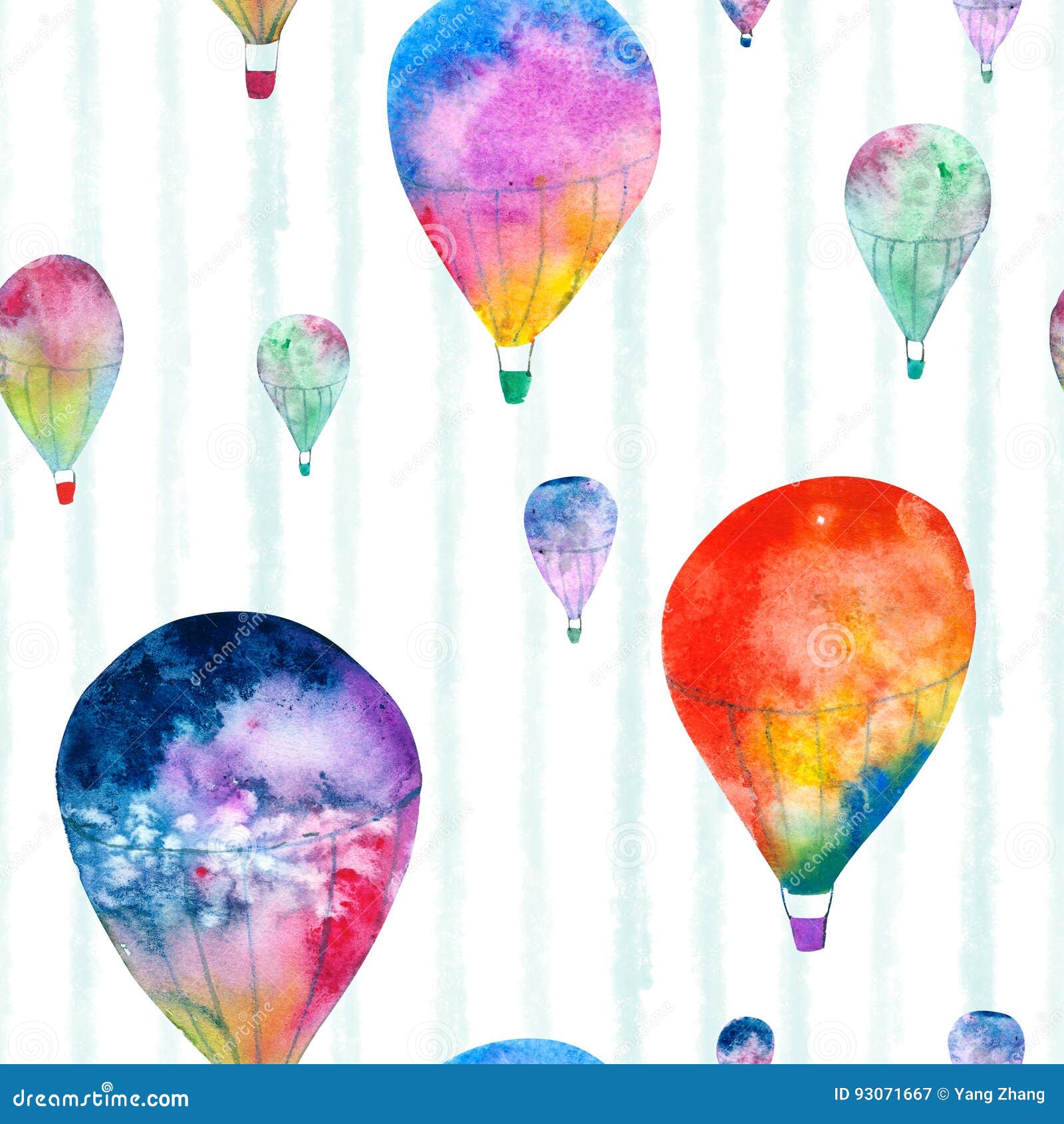 Watercolor balloon stock illustration. Illustration of textile - 93071667
