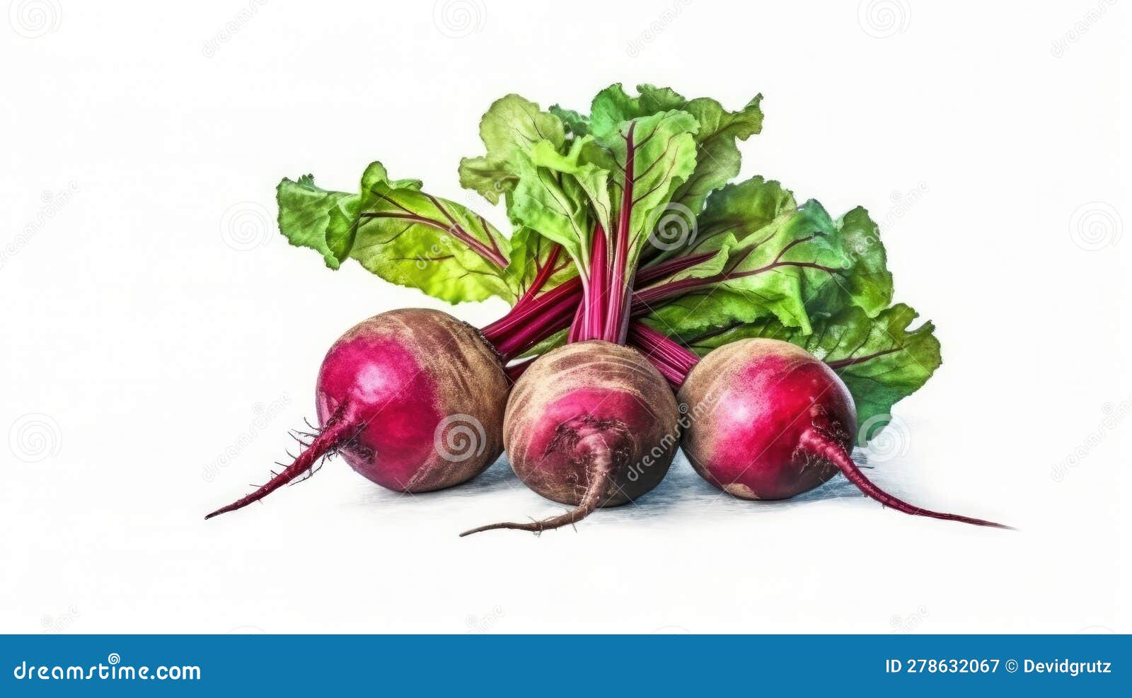 Watercolor Beets Isolated on a White Background. Generative AI Stock ...