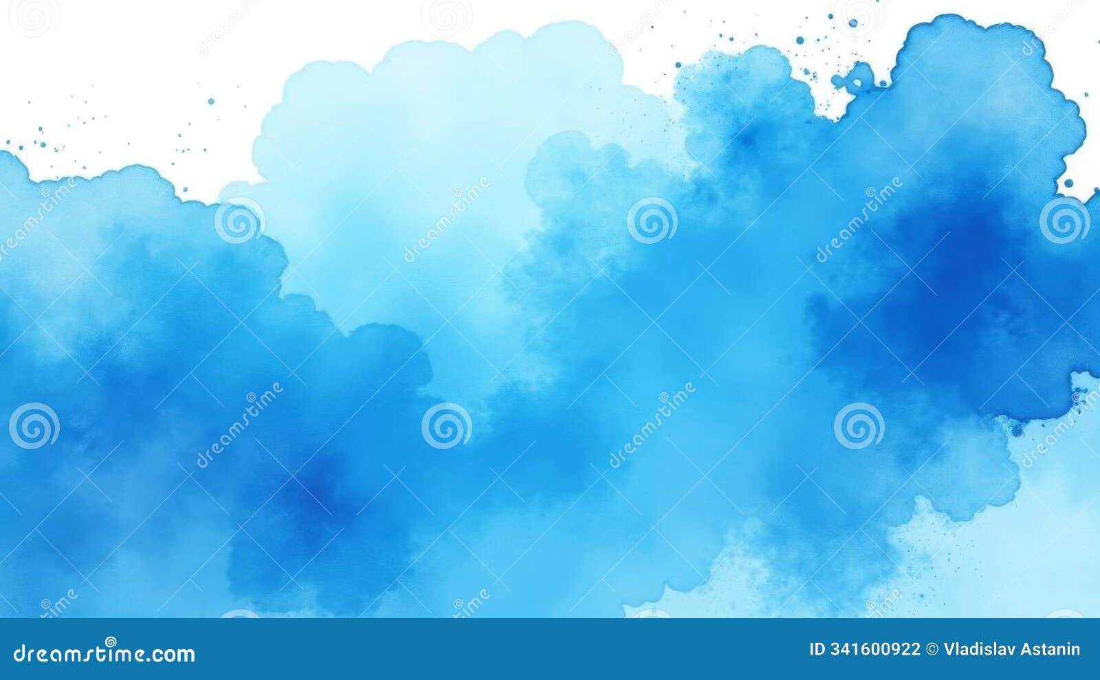 Watercolor Blue Background. Blue Abstract Watercolor Background Stock ...