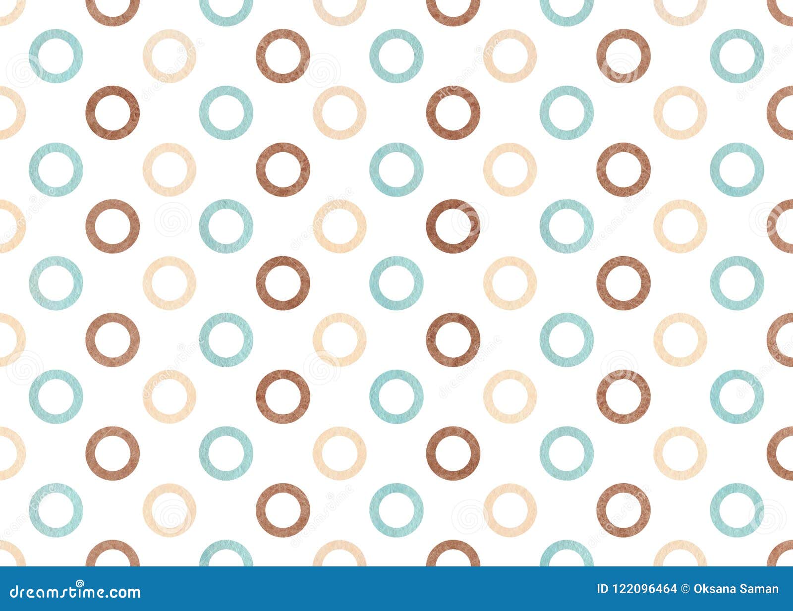 Watercolor Circles Pattern. Stock Illustration - Illustration of circle ...