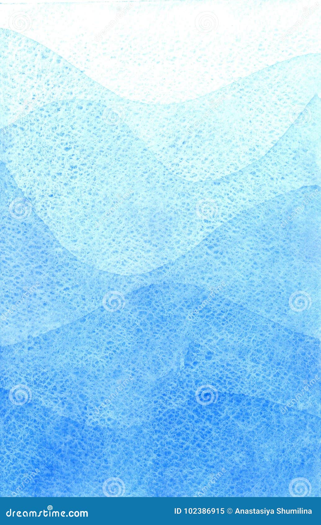 Watercolor Blue Mountains Pattern Stock Image - Image of panoramic ...