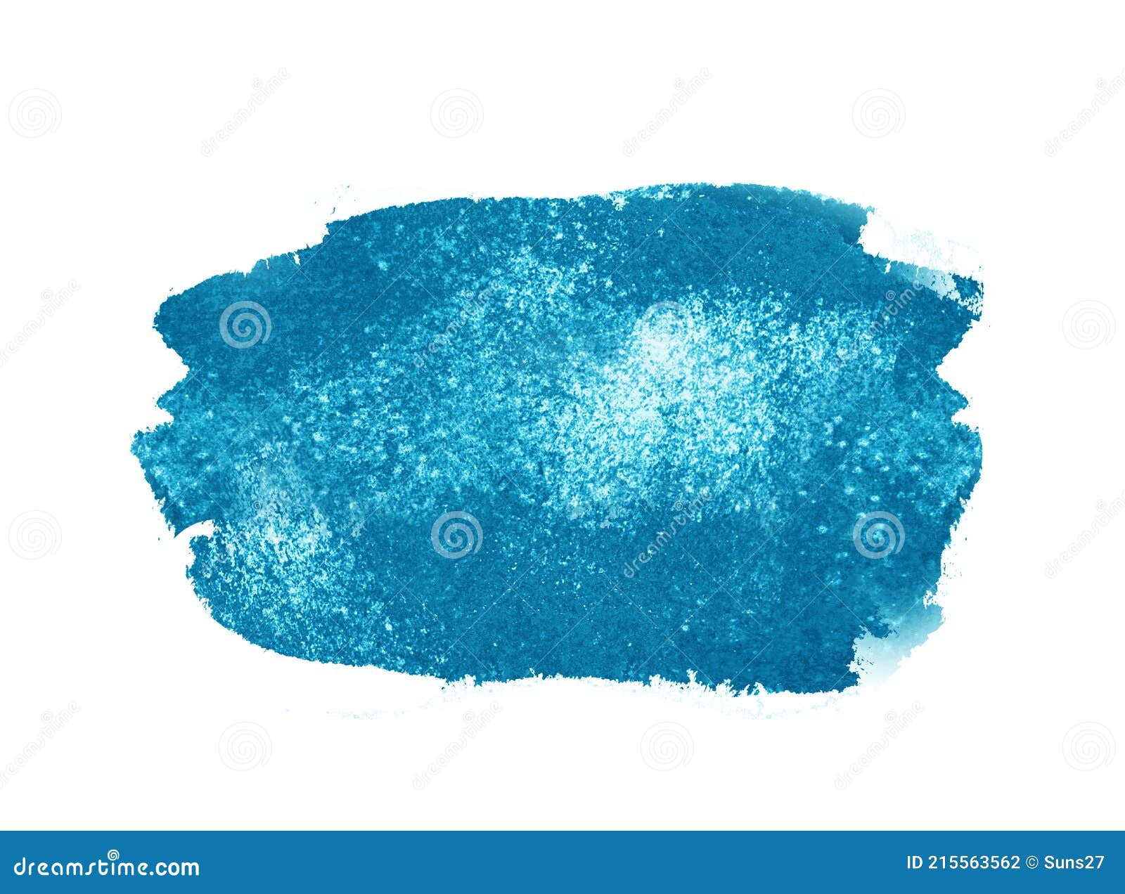 Watercolor Blue Rectangle on White Stock Photo - Image of paper ...