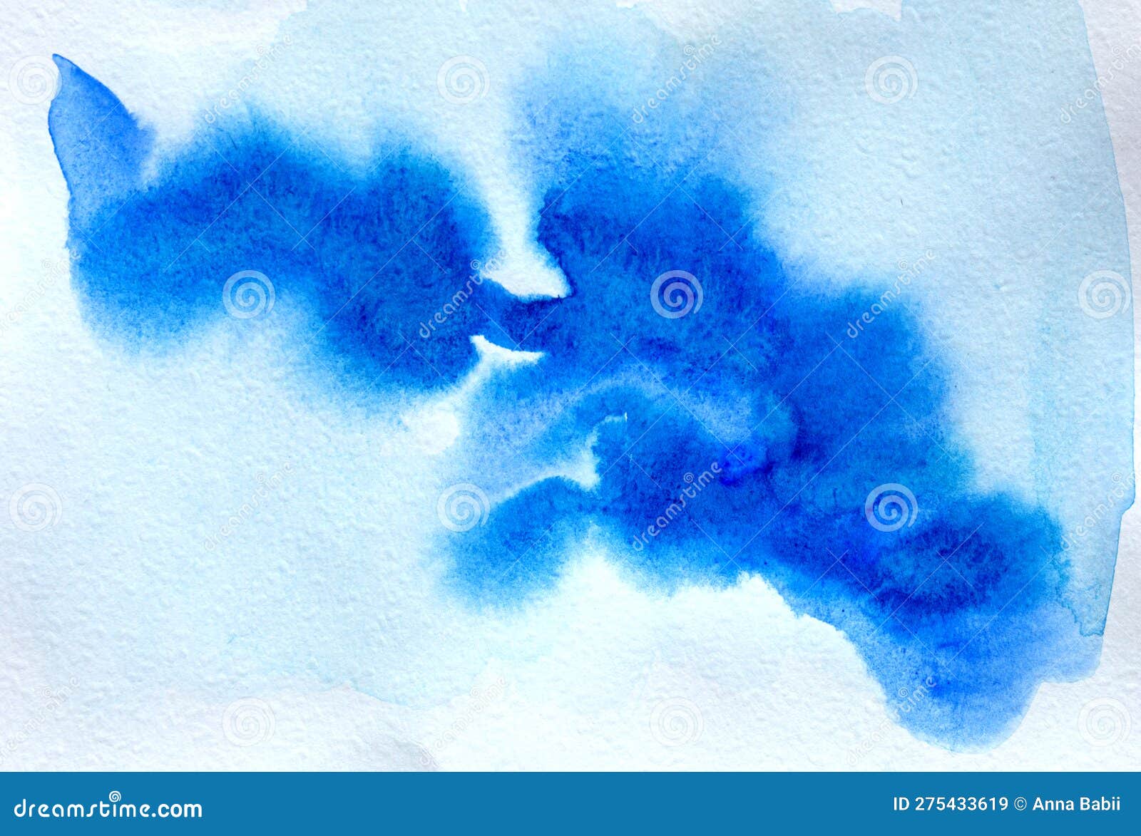 Watercolor Blue Splash Artwork Background Stock Image - Image of brush ...