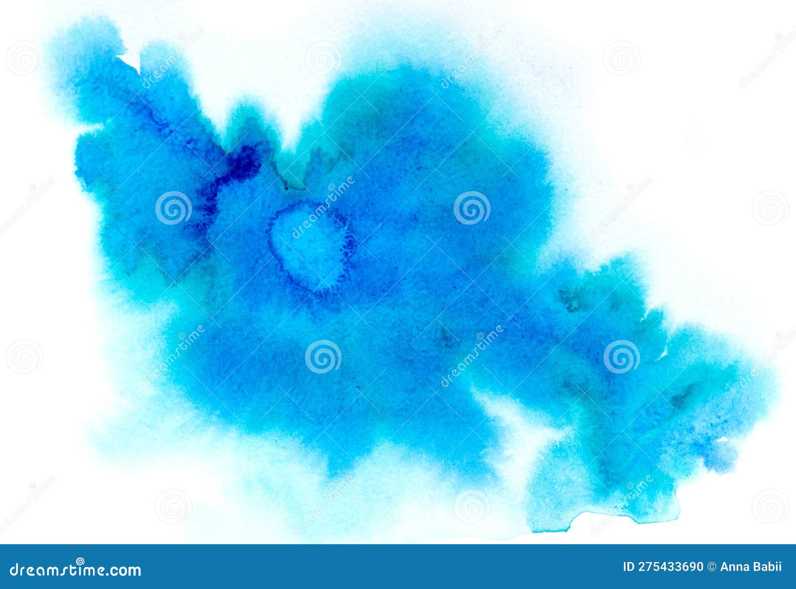 Watercolor Blue Splash Artwork Background Stock Photo - Image of ...