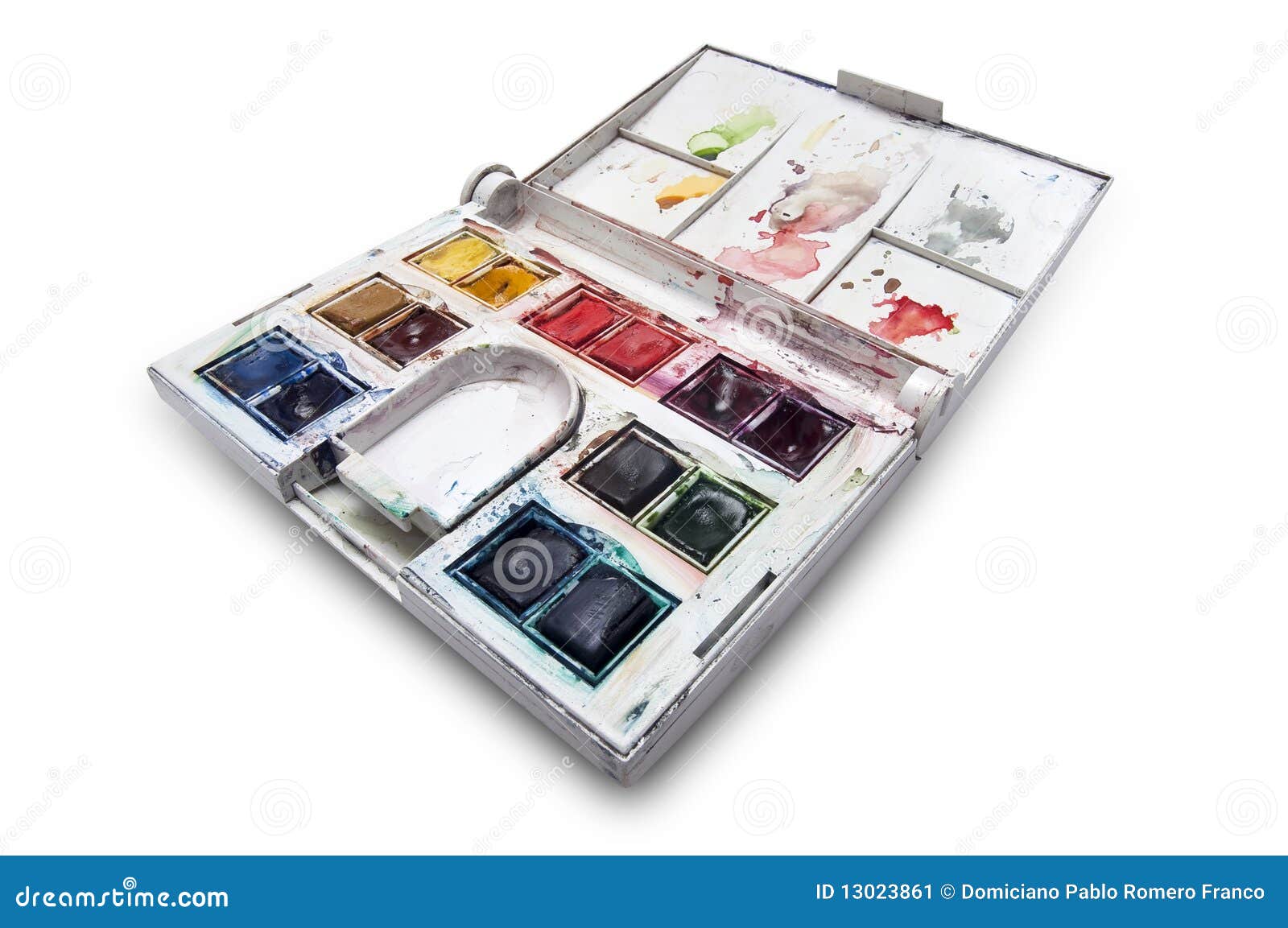 Watercolor box stock image. Image of young, elementary - 13023861